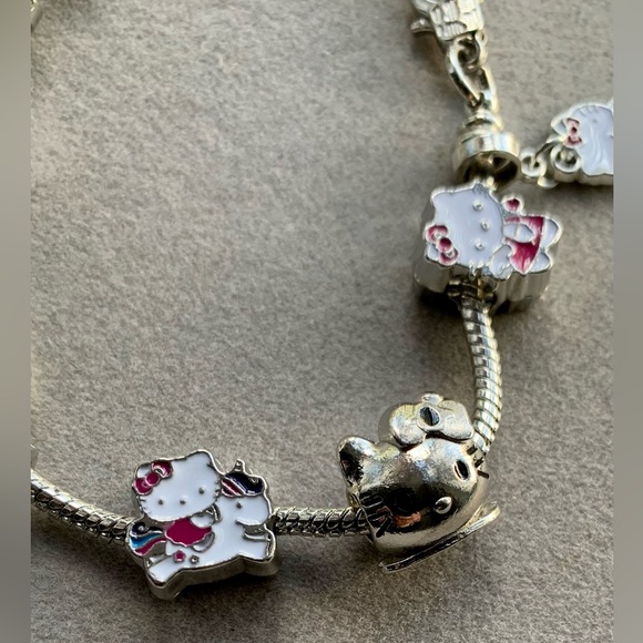 Hello Kitty | Jewelry | Sanrio Hello Kitty Charm Interchangeable Bangle Bracelet | Poshmark
